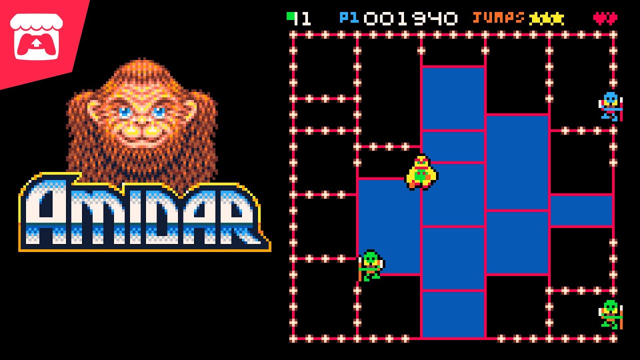 Amidar - A Pico-8 interpretation of the 1980 Gremlin/Sega arcade game ...