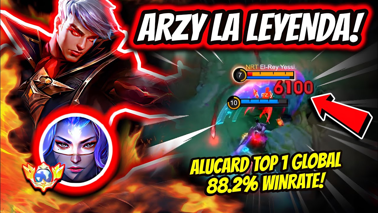 ¡ARZY y LA MEJOR LUO YI DEL MUNDO HACEN DUO! ALUCARD TOP 1 GLOBAL 88.2% WINRATE! | MOBILE ...