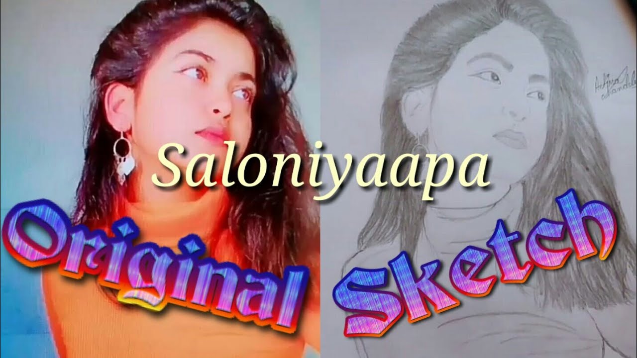 SKETCH OF @Saloniyaapa !! #saloniyappa!! #viral #youtuber #sketch# ...