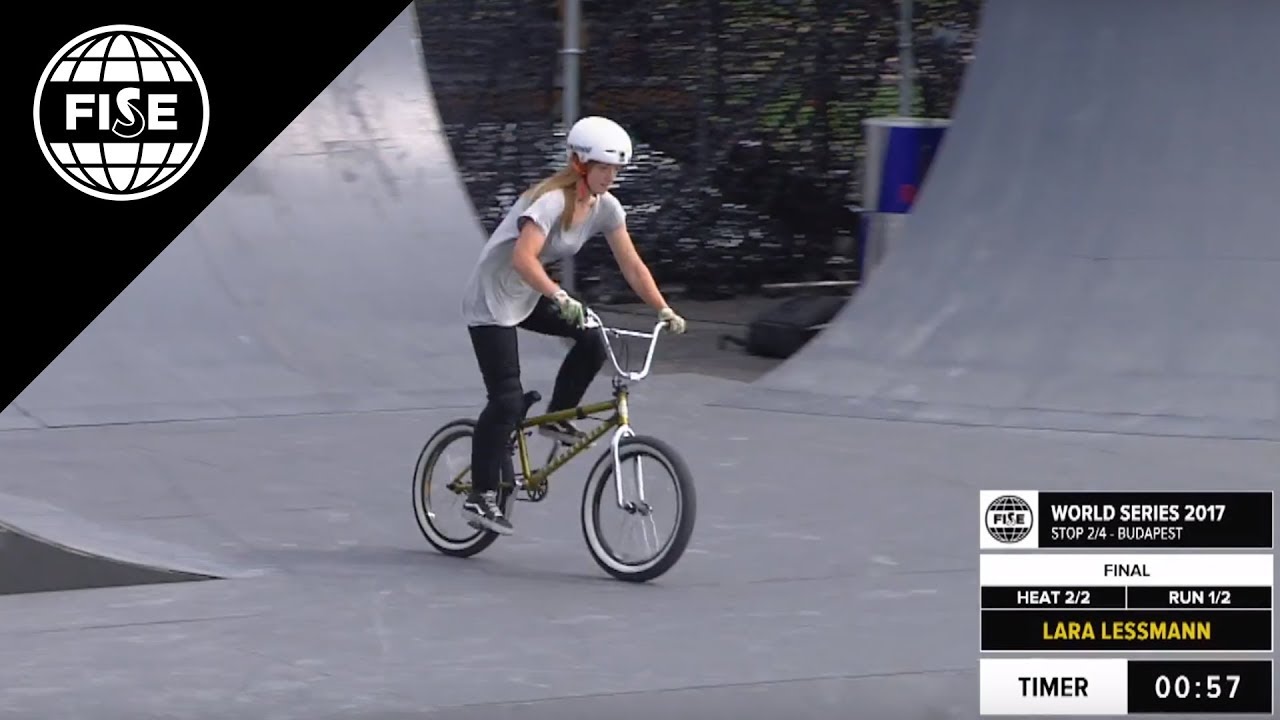 Lara LESSMANN 1st Final UCI BMX Freestyle Park World Cup WOMEN FISE ...