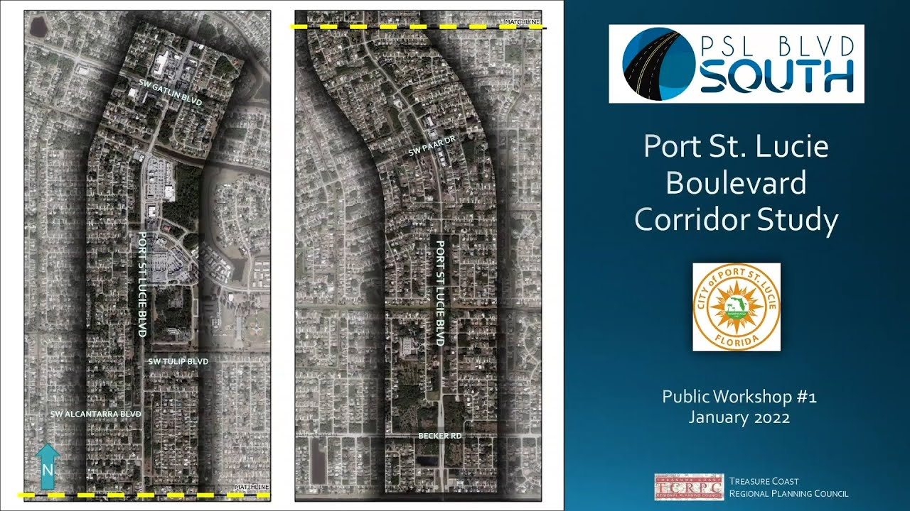 PSL Blvd south corridor study - 01/12/2022 - YouTube