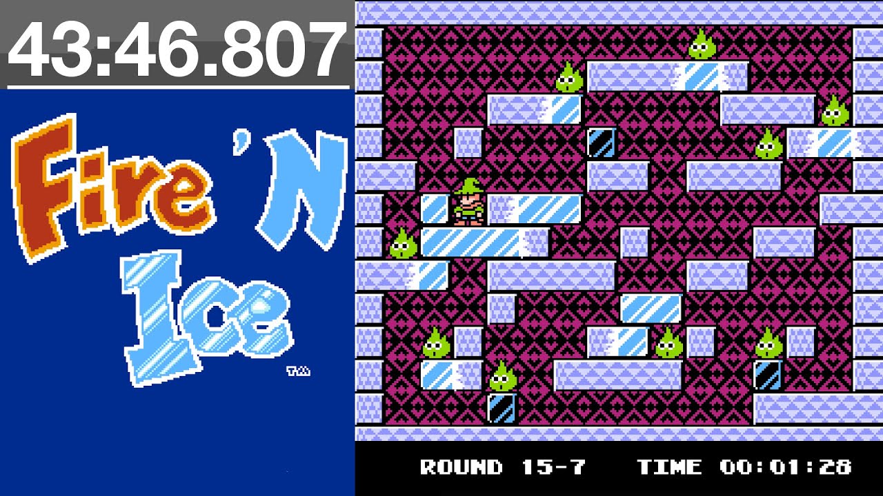 Fire 'N Ice (NES) Bonus Levels Speedrun: 43:46.807 (Former World Record ...
