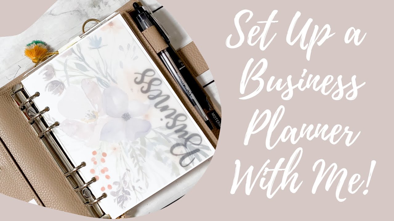 Setting up a Business Planner | Planner Flipthrough | New Planner Setup - YouTube