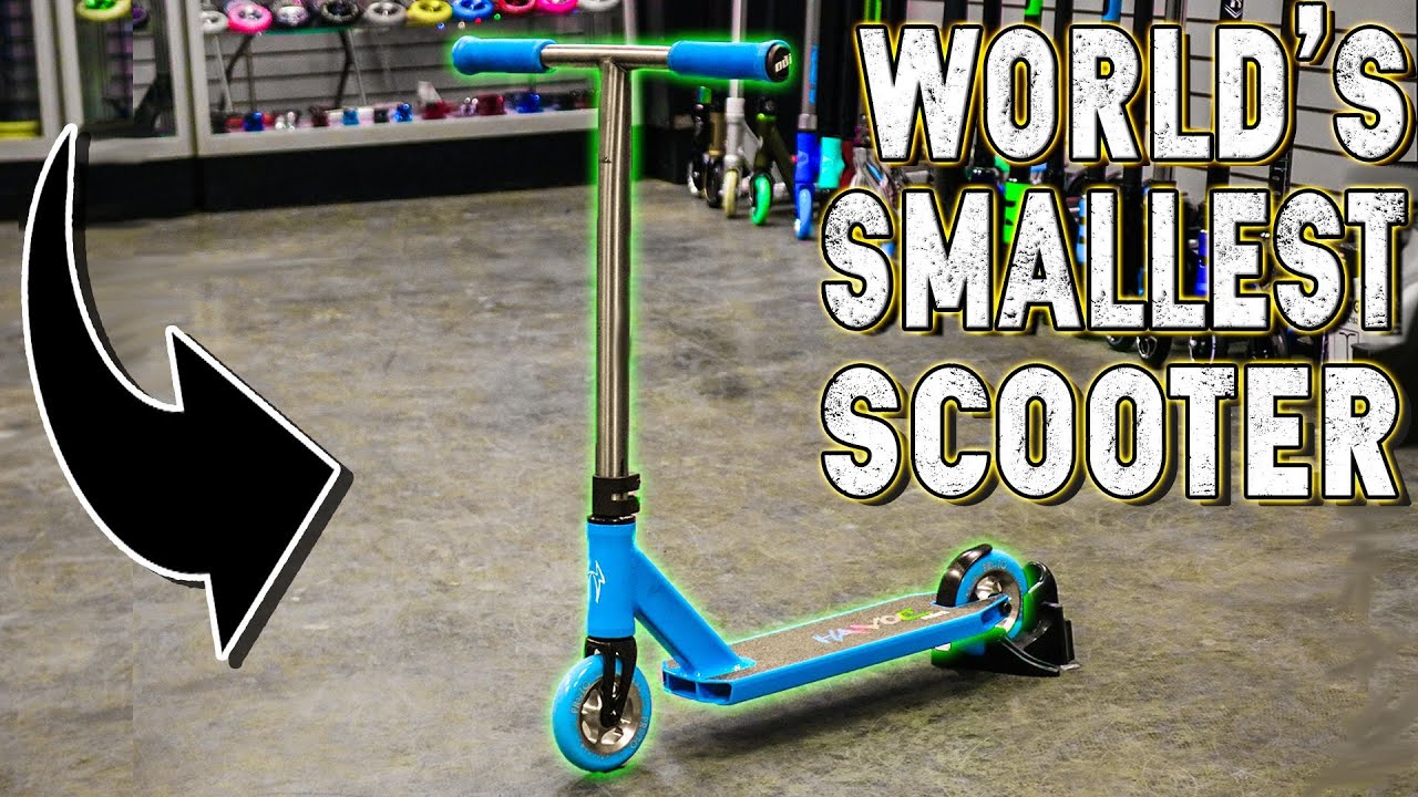 BUILDING WORLDS SMALLEST CUSTOM PRO SCOOTER - YouTube