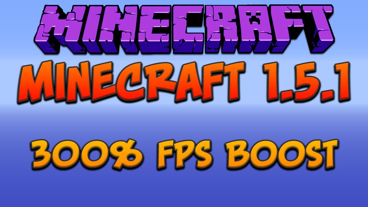 Minecraft 1.5.1 - 300%+ FPS! - YouTube