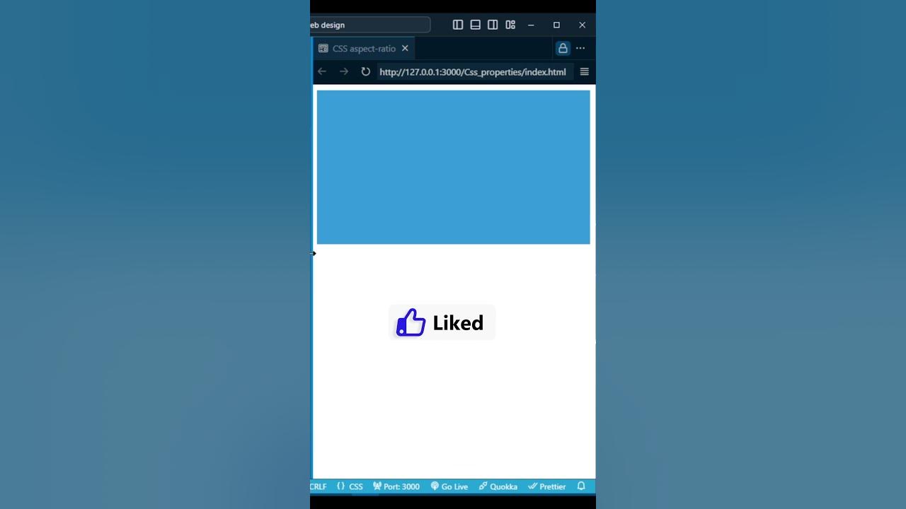 Css Aspect Ratio Coding Shorts Codetutorial Cssproperty Webdevtutorial Css Youtube