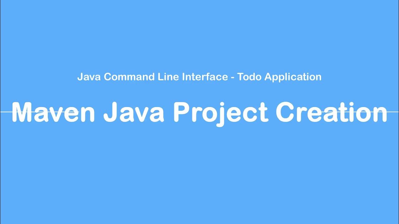 Java CLI - Picocli - 001 Project Creation #picocli - YouTube