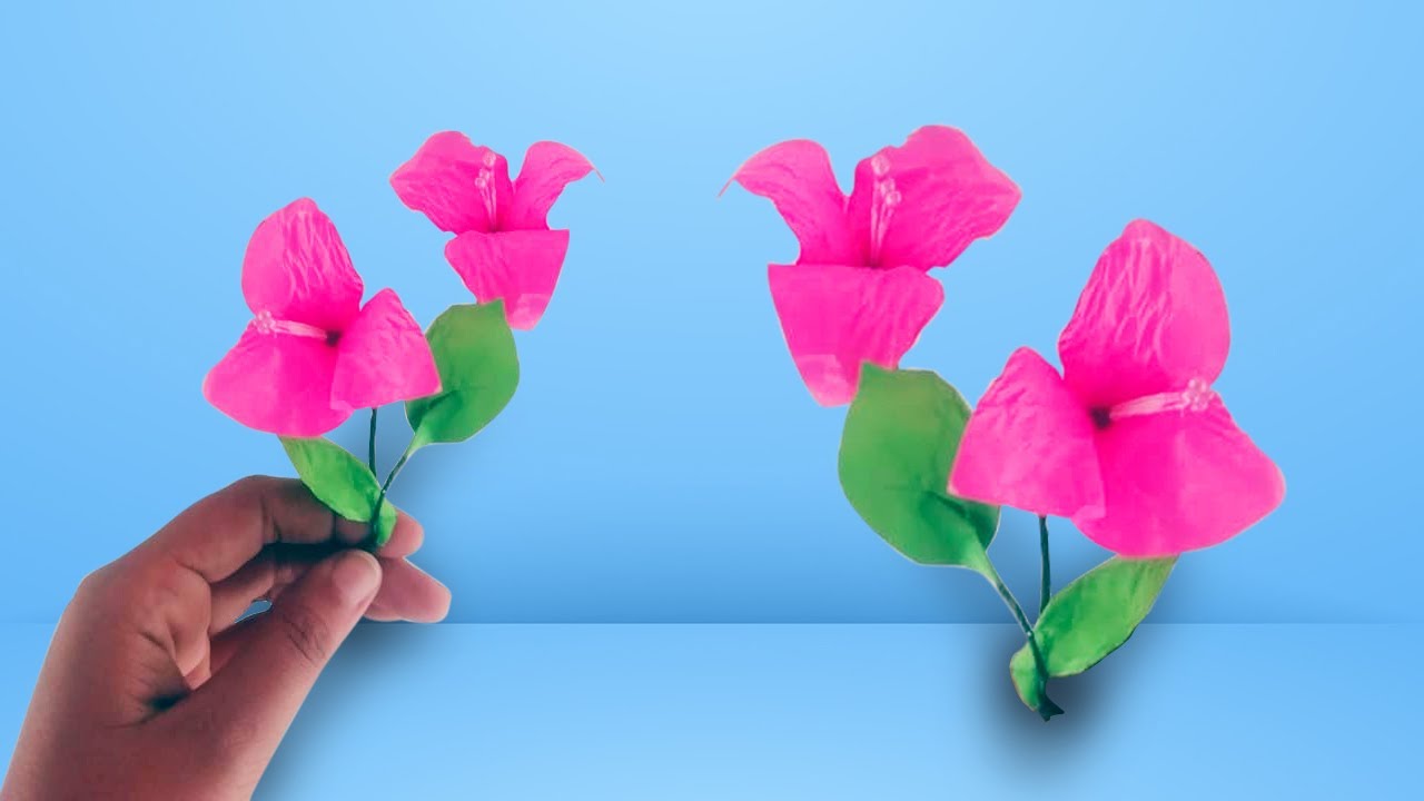 Handmade Paper bougainvillea - Easy and Beautiful Paper Flower ...