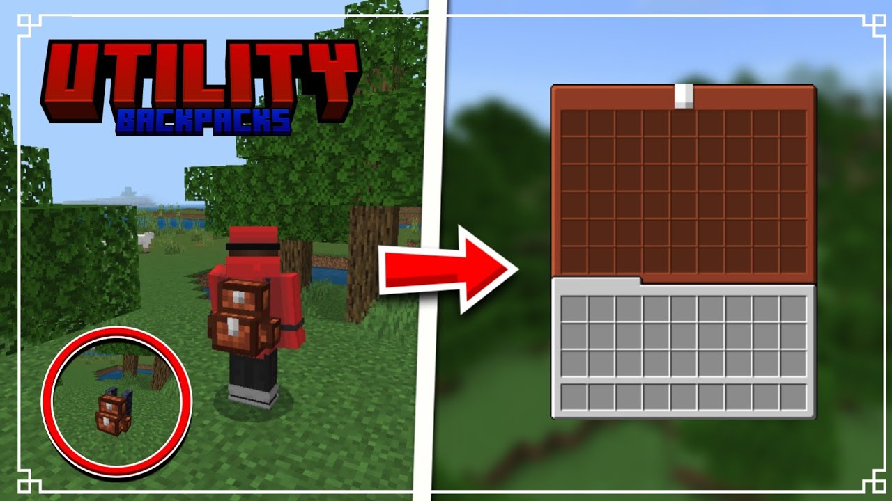 SAIU! Utility Backpacks V1 - Add-On para Minecraft Bedrock Edition ...