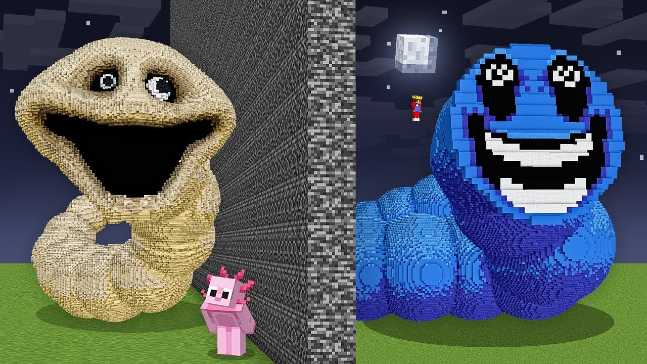 I Cheated in HUNGRY WORMS VS HUNGRY SNAKES Minecraft Build Battle ...