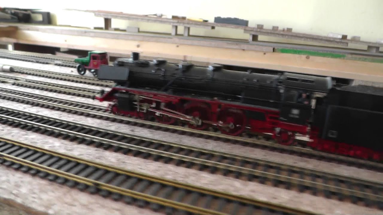 HO Fleischmann DB Class 03 Pacific steamengine with one 26.4 m cars 2nd ...
