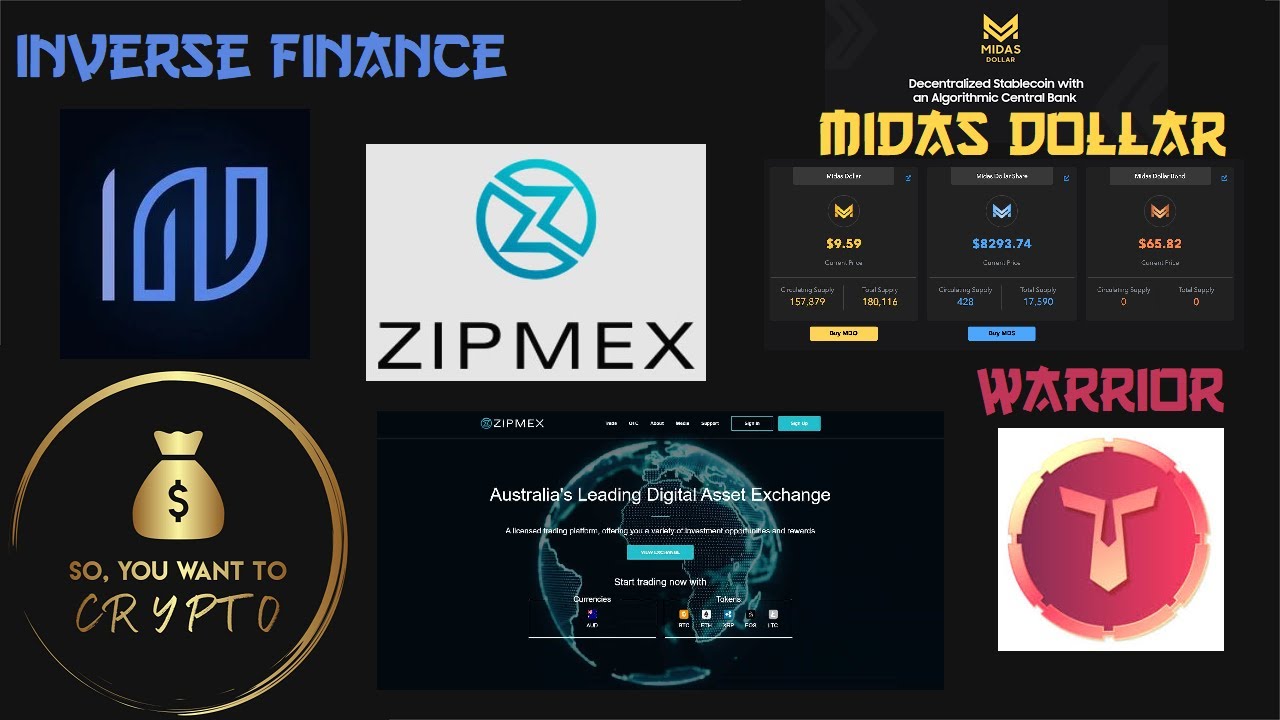 Inverse Finance, Zipmex, Midas Dollar (MDO, MDB, MDS), Warrior - YouTube