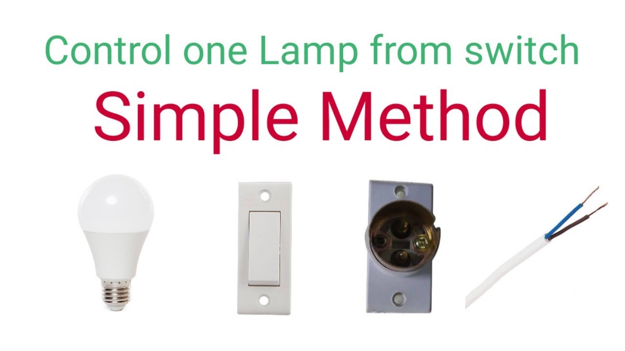 how to Control one Lamp from Switch I Simple method - YouTube