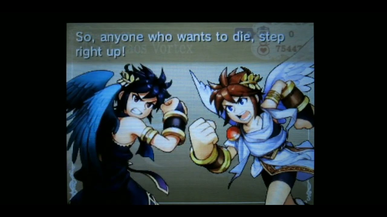Pit & Dark Pit (Pittoo) Pre boss battle rally cry but I put panty ...