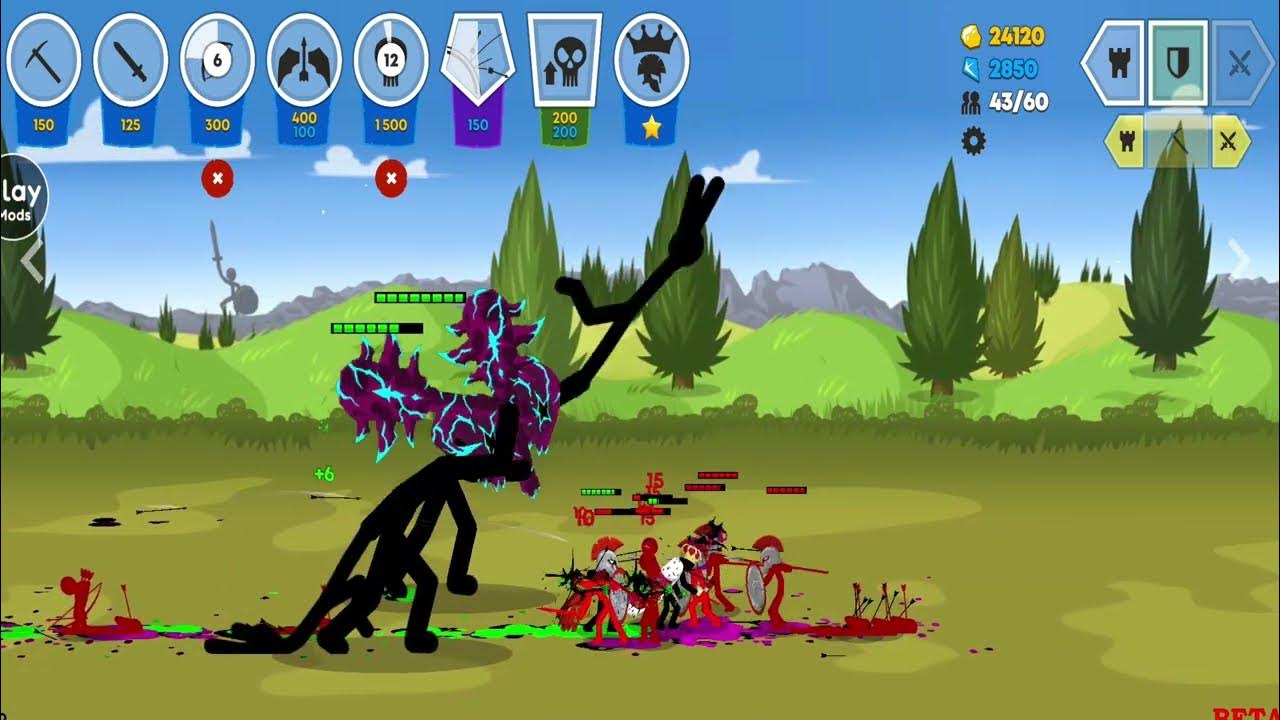 UNLOCK THE ALL MEGA ARMY GIANT BOSS & ALL TROPS x9999 MAX Stick War Legacy - YouTube