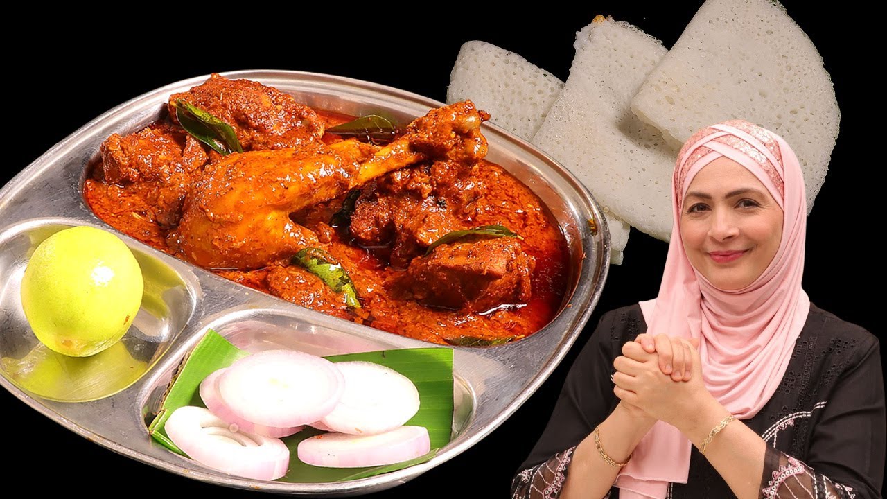 LEHSUNI CHICKEN GHEE ROAST AUR NEER DOSA - YouTube