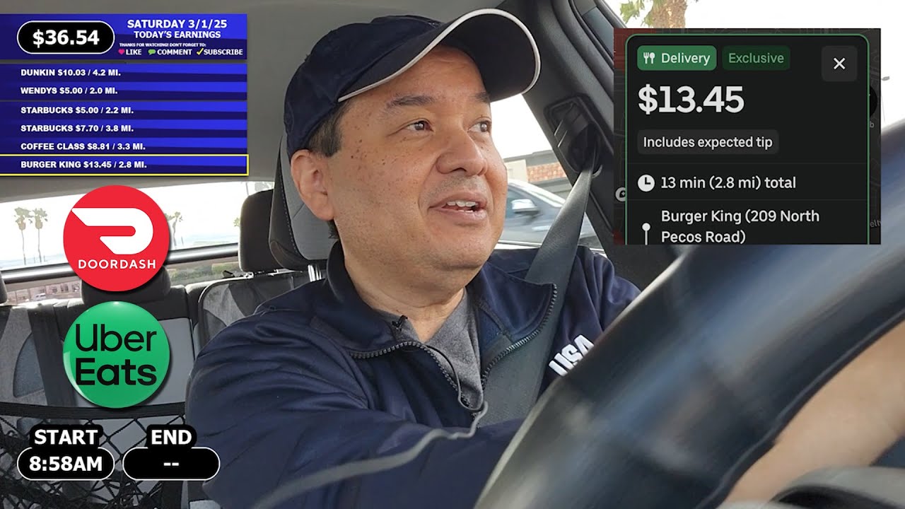 Tracking My Dashing Earnings & Time. Uber Eats & DoorDash Delivery ...