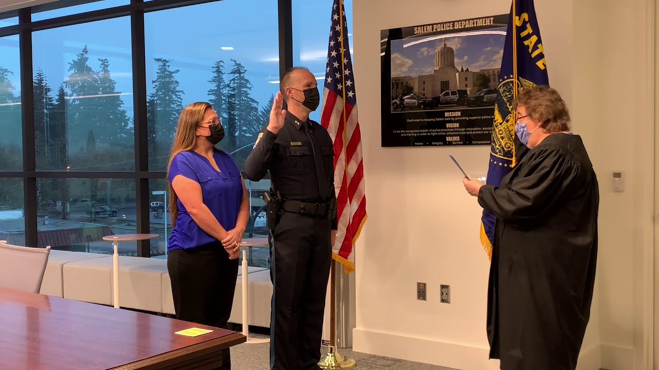 Swearing-In Ceremony for Salem's new Police Chief - YouTube