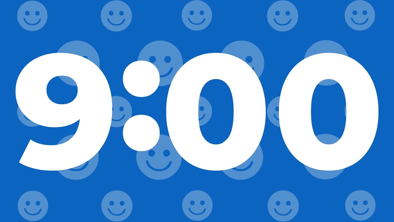 9 Minute Smiley Timer Without Music | Perfect for Study and Work - YouTube