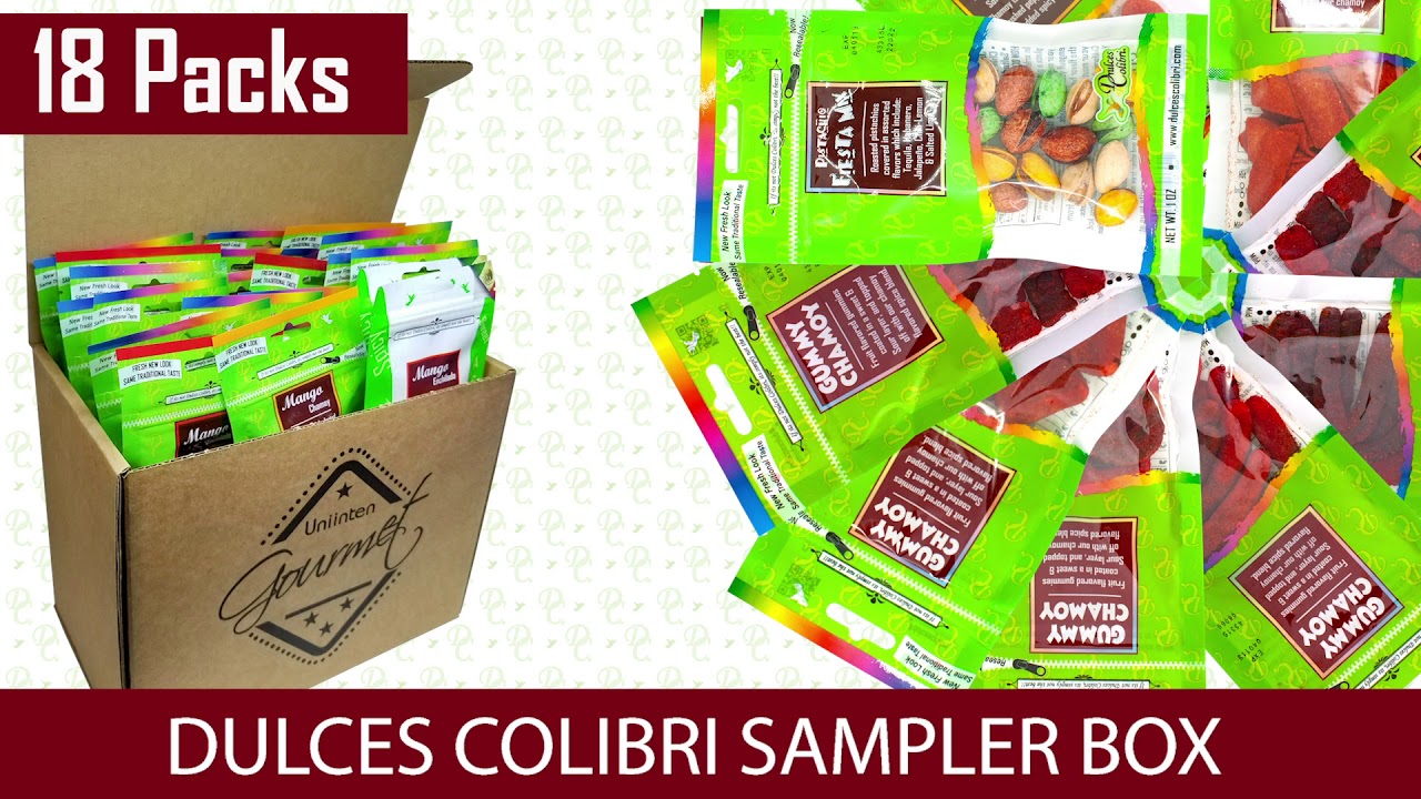 Dulces Colibri Sampler Box - YouTube