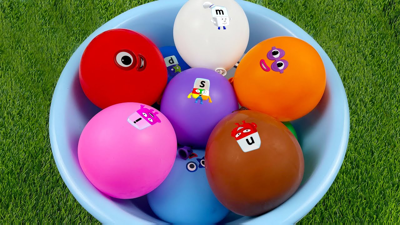 Numberblocks & Alphablocks - Satisfying Orbeez Colorful With Balloons ...