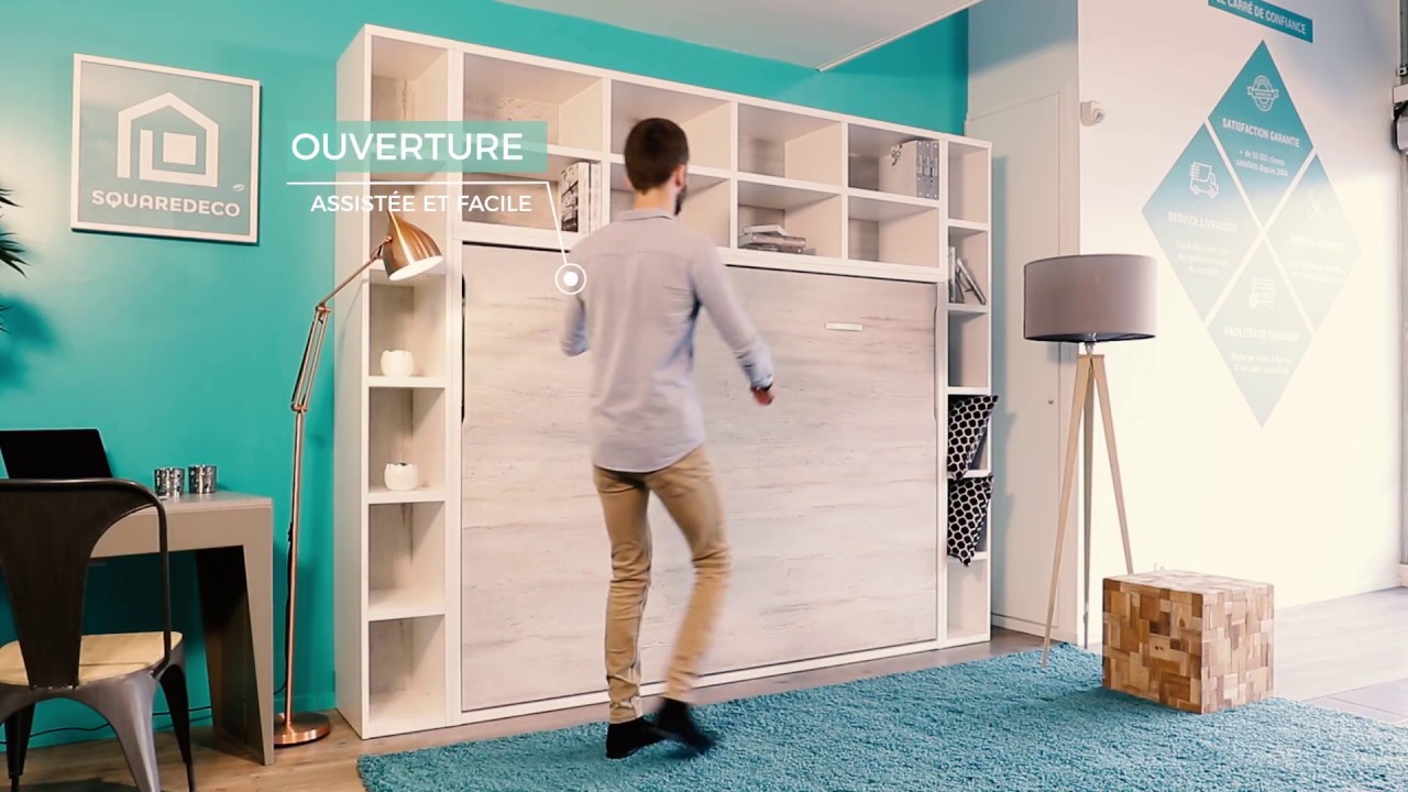 #MaSolutionGainDePlace S01E01: Armoire lit TEO |Square Deco - YouTube