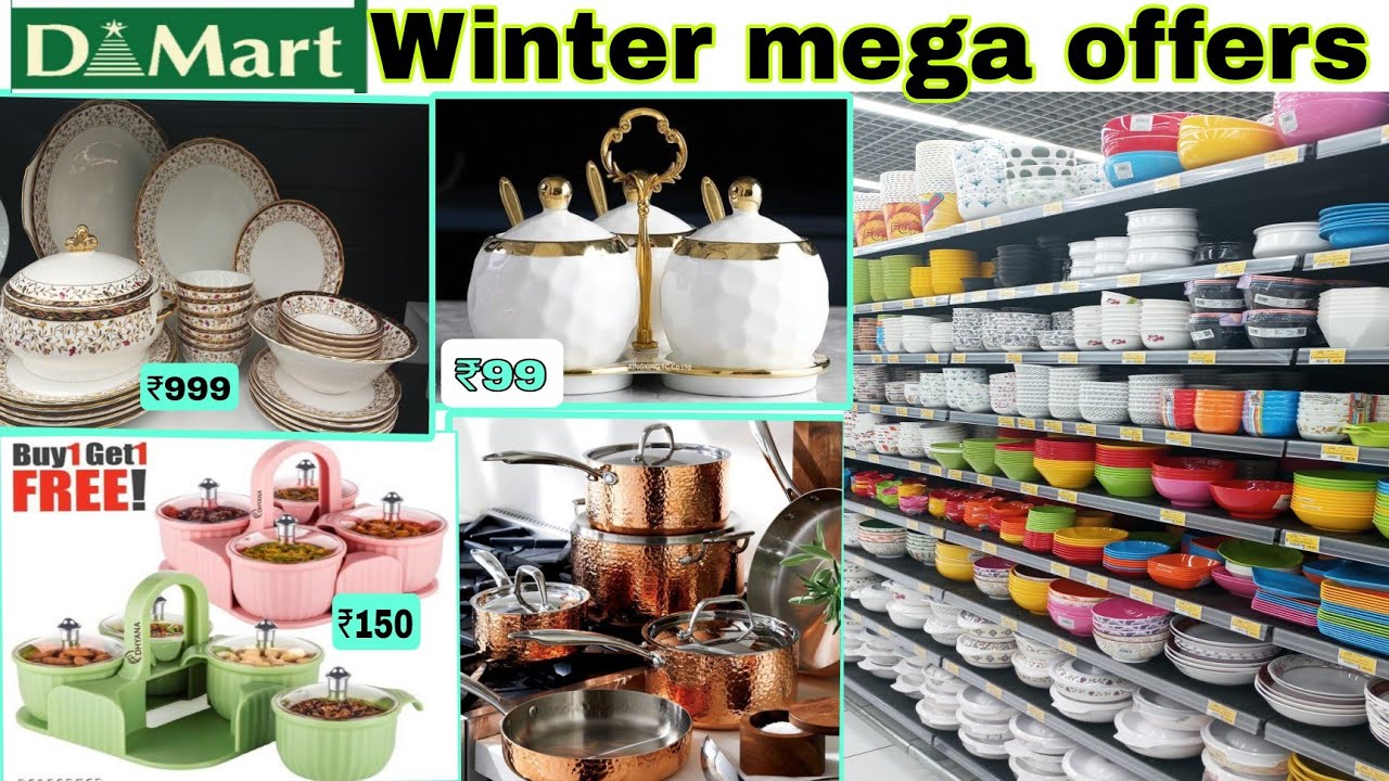 🛍D MART ,Today Offers Variety of kitchen products Container, Spice rack ...