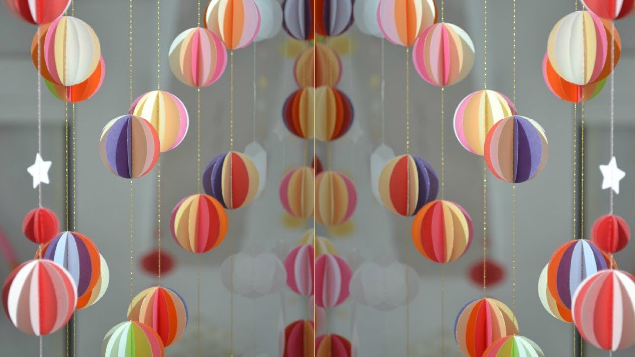 Easy Paper Decorations ideas|Handmade Birthday Decoration Ideas|Paper ...