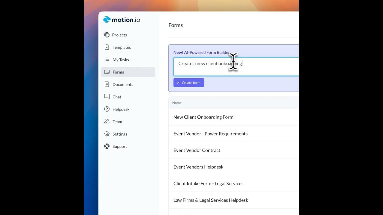 AI-Powered Form Builder | Create Client Forms in Seconds - YouTube