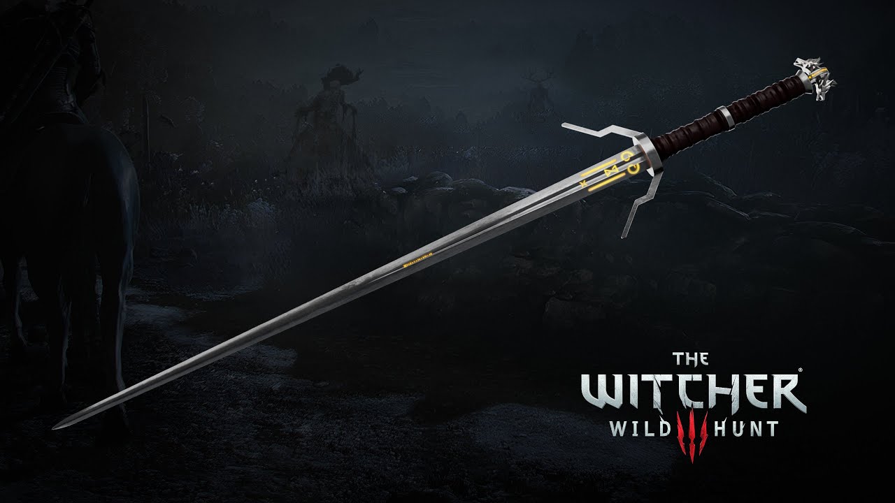 TIMELAPSE CINEMA4D Silver Witcher's Sword The Witcher 3 (Fast Video ...