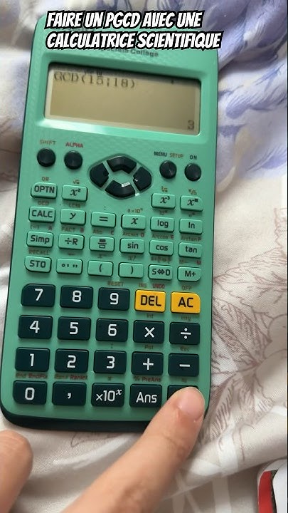 PGCD avec calculatrice - YouTube