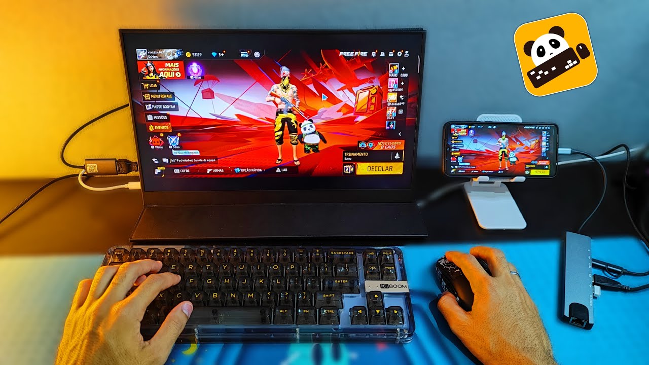 MELHOR QUE PC GAMER ? MONTEI MEU SETUP MOBILADOR NO MONITOR ! - YouTube