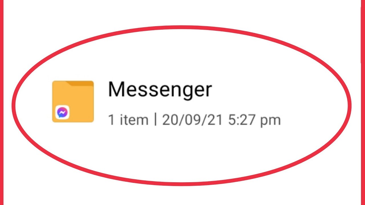 How To Find Messenger Video Folder in File Manager - YouTube