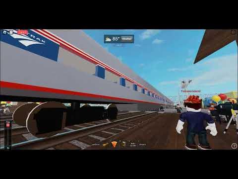 ROBLOX Railfanning at Riverside, IL S20E17: Amtrak Illinois Zephyr - YouTube