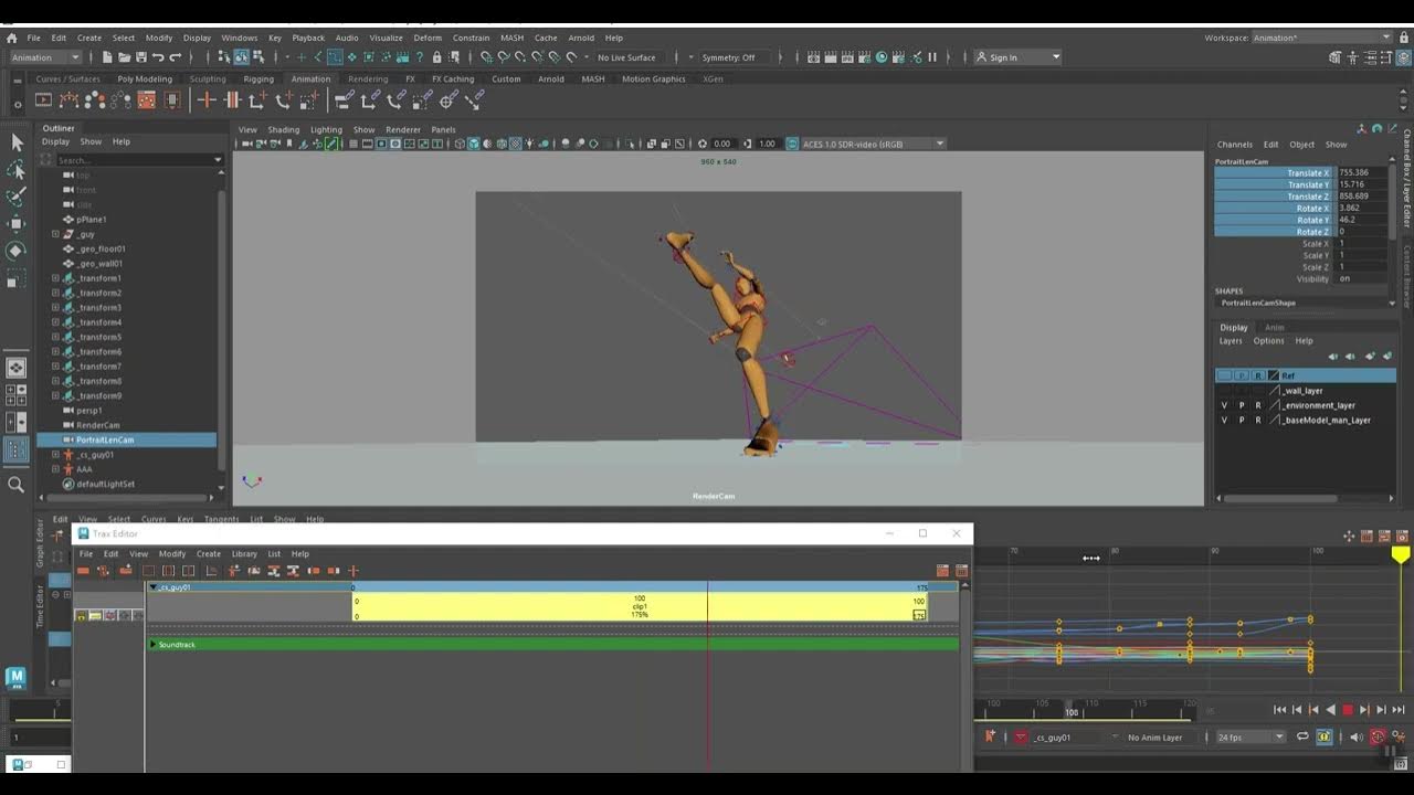 Maya 2023 Trax Editor Introduction - YouTube