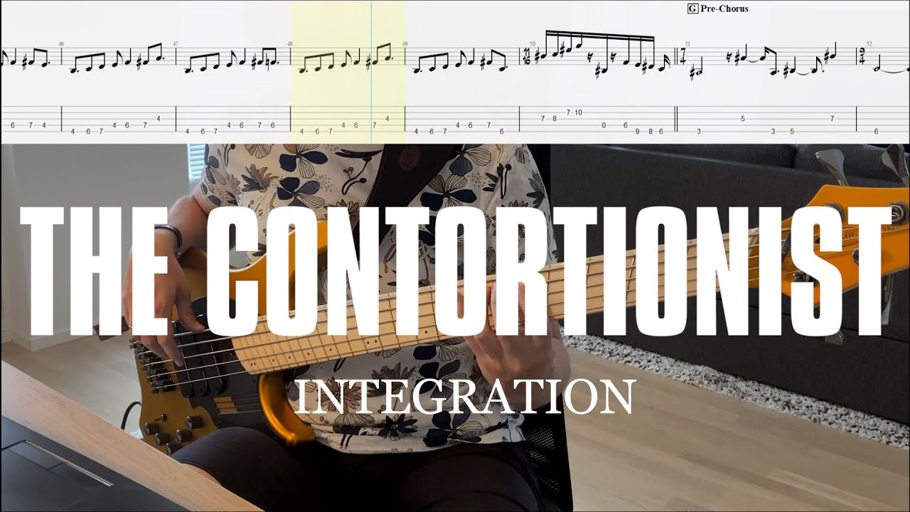 The Contortionist - Integration (Bass Cover + Play Along Tab) - YouTube