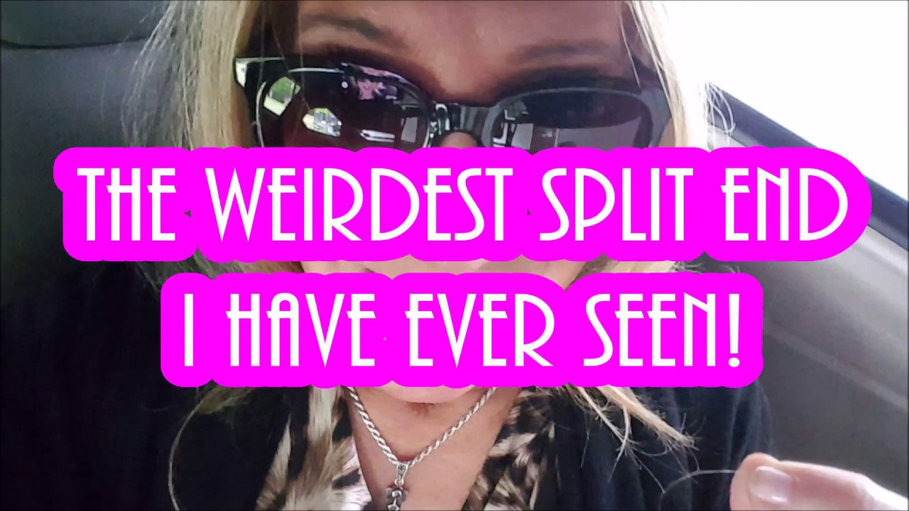 Weirdest Split End I Have Ever Seen!!! - YouTube