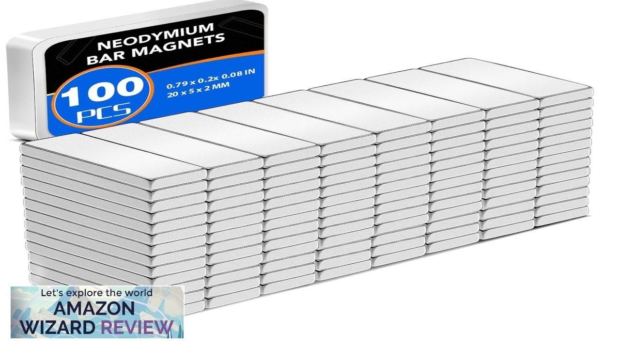 100 Pack Strong Neodymium Bar Magnets，Powerful Rare Earth Neodymium ...