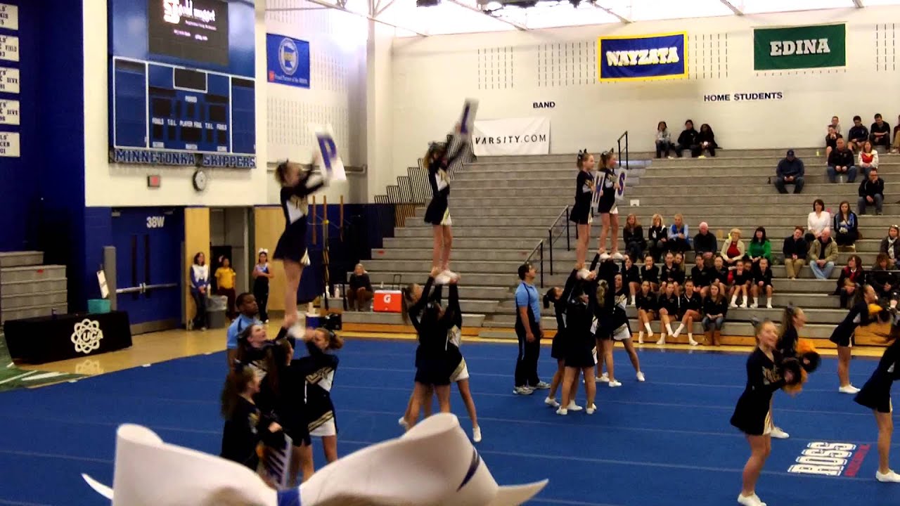 Prior Lake JV Cheer 2014 - Minnetonka - YouTube