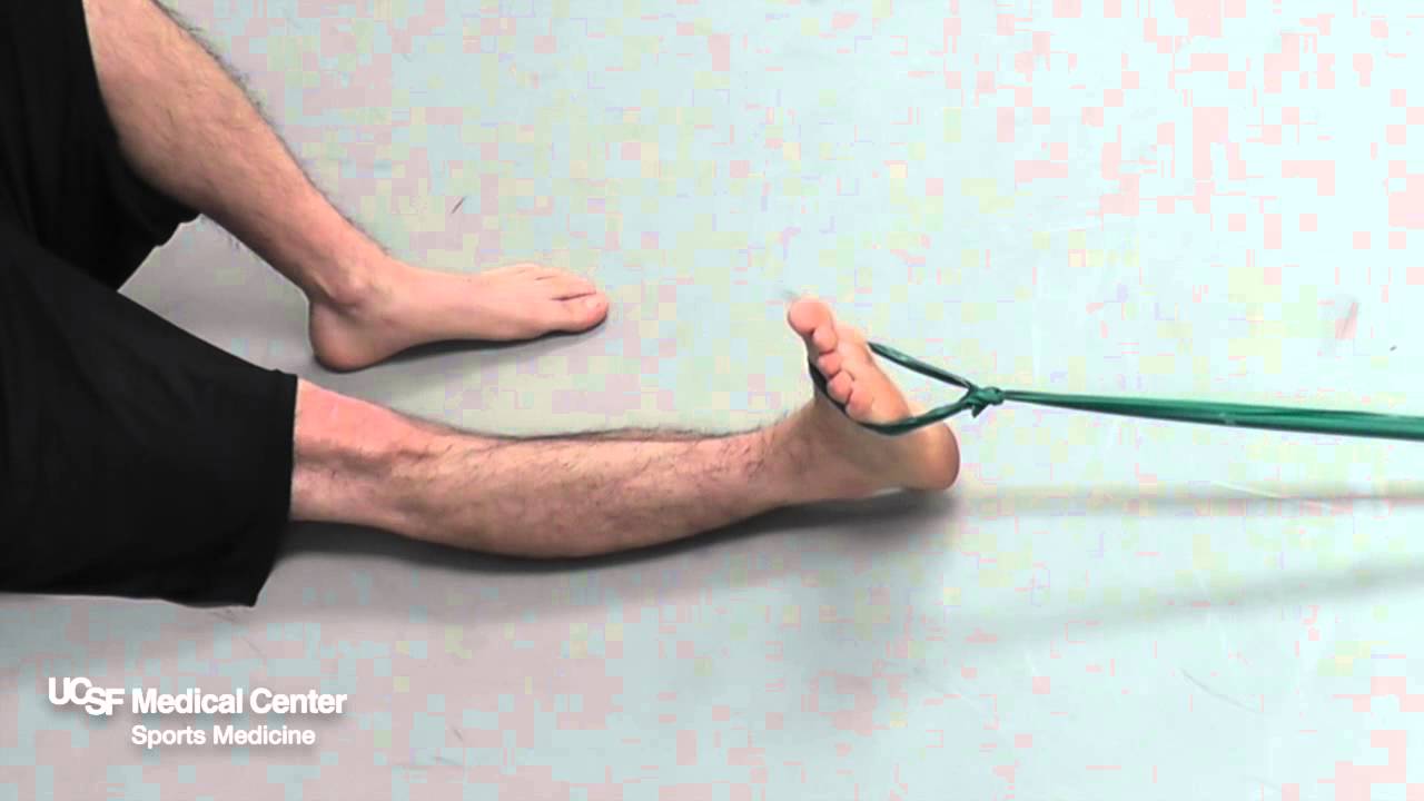 Resisted Ankle Dorsiflexion - YouTube