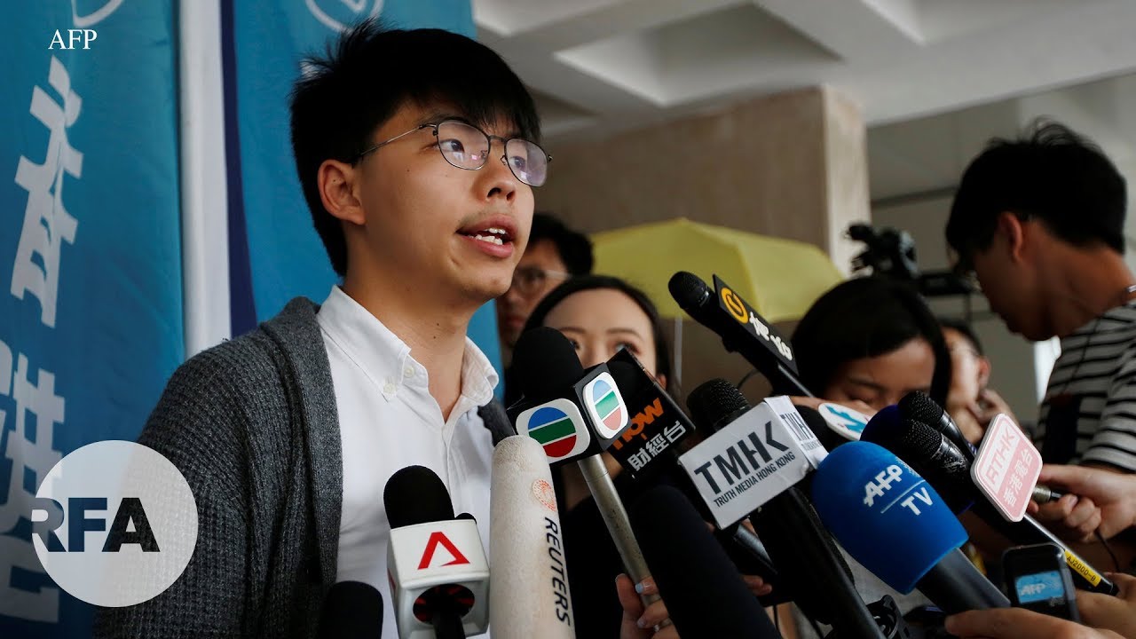 Joshua Wong trên đường đến Mỹ và Đức sau khi được trả tự do - YouTube