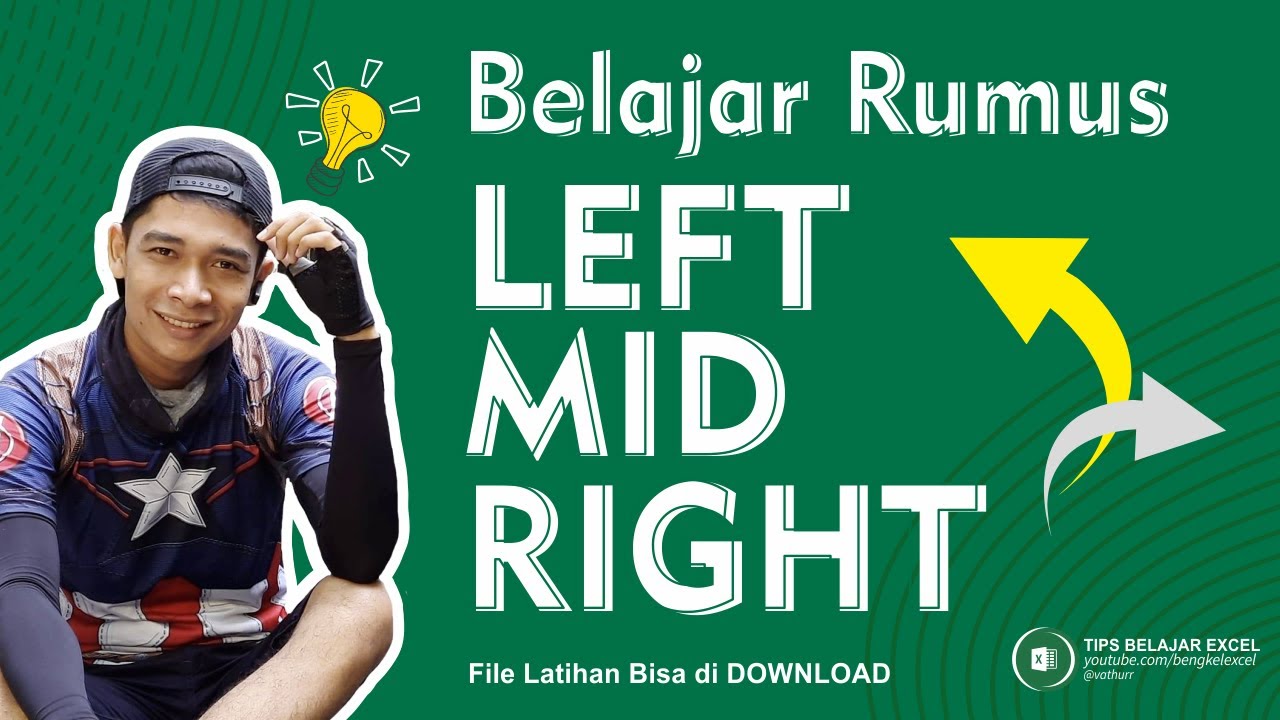 Belajar Rumus Left, Mid dan Right Di Microsoft eXcel - YouTube