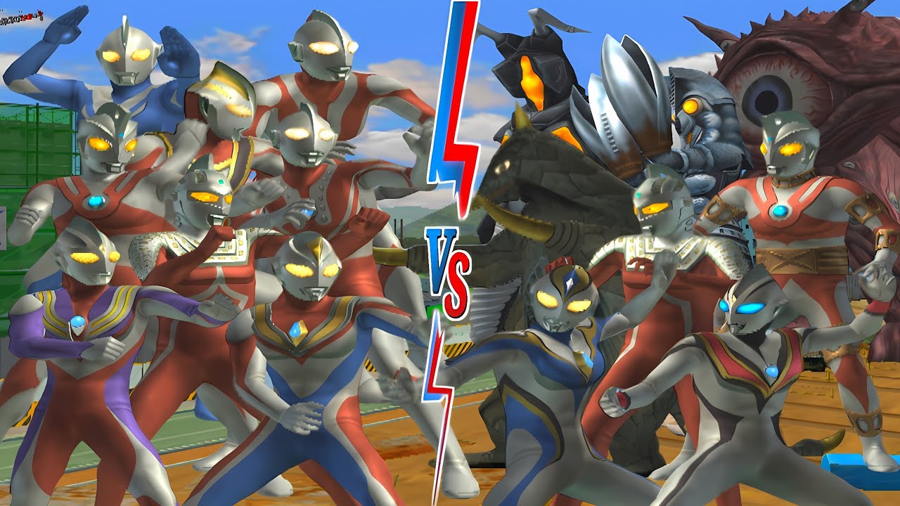 ULTRAMAN TIGA VS EVIL TIGA, DYNA VS IMITATION DYNA ULTRASEVEN VS ...