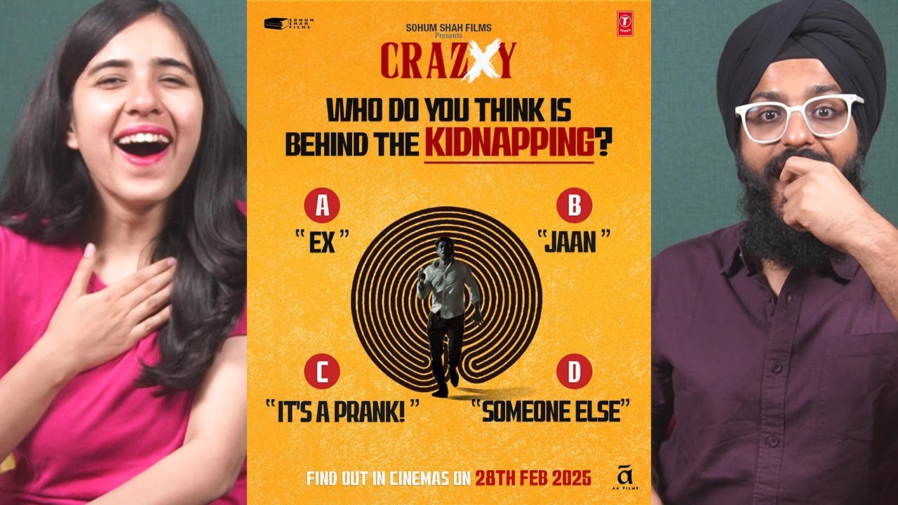 Crazxy Poster Reaction & Review | Sohum Shah | Parbrahm Singh - YouTube