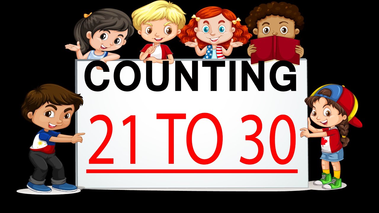 21 TO 30 counting with English spelling written for easy learning ...