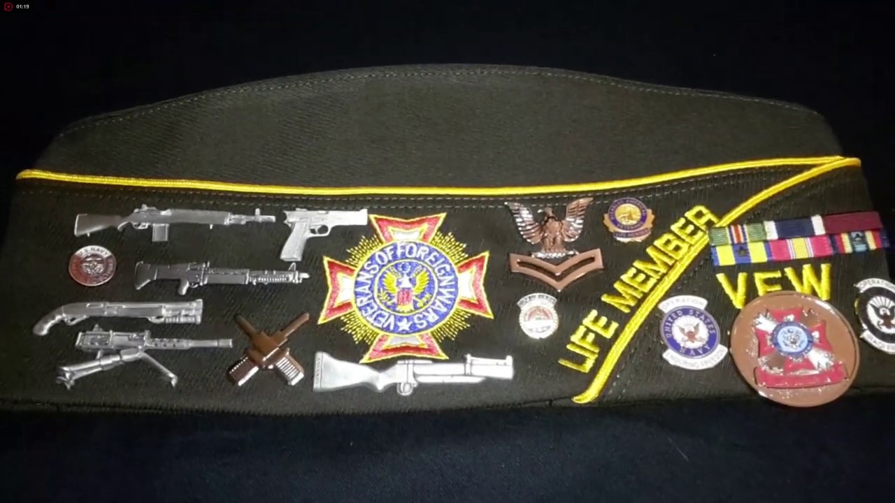 V.F.W. Life Member Garrison Cover/Cap - YouTube