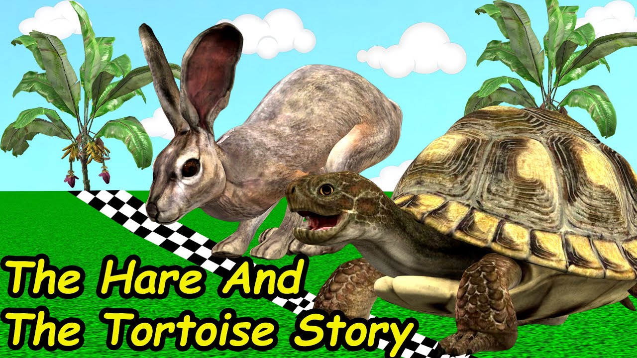Rabbit And The Tortoise Story In English | Moral Stories For Children ...