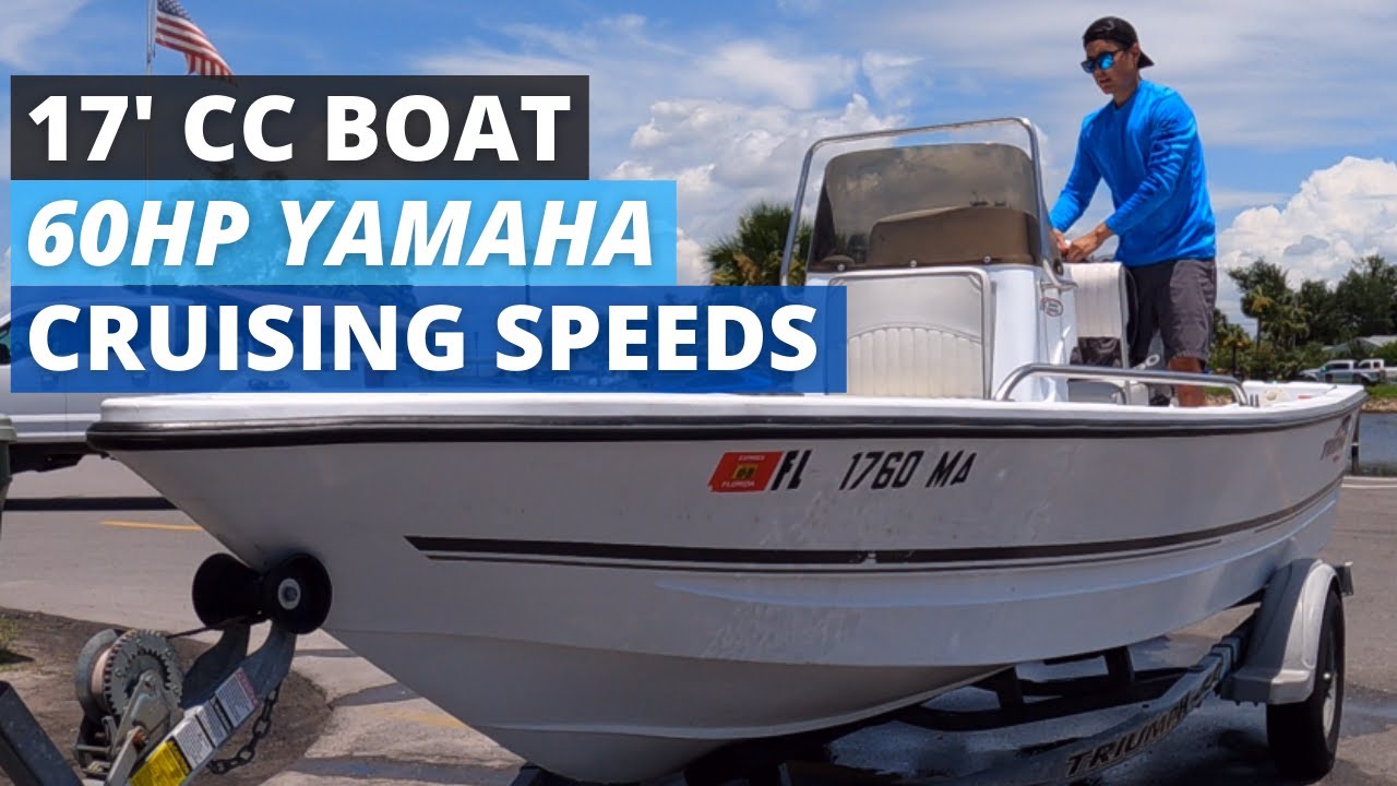 CRUISING Onboard A 2004 Triumph 170 CC!! - YAMAHA 60HP Speed Check ...