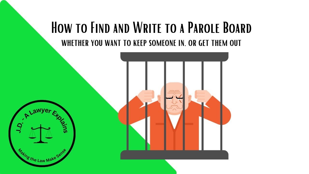 How to Find and Write to a Parole Board - YouTube