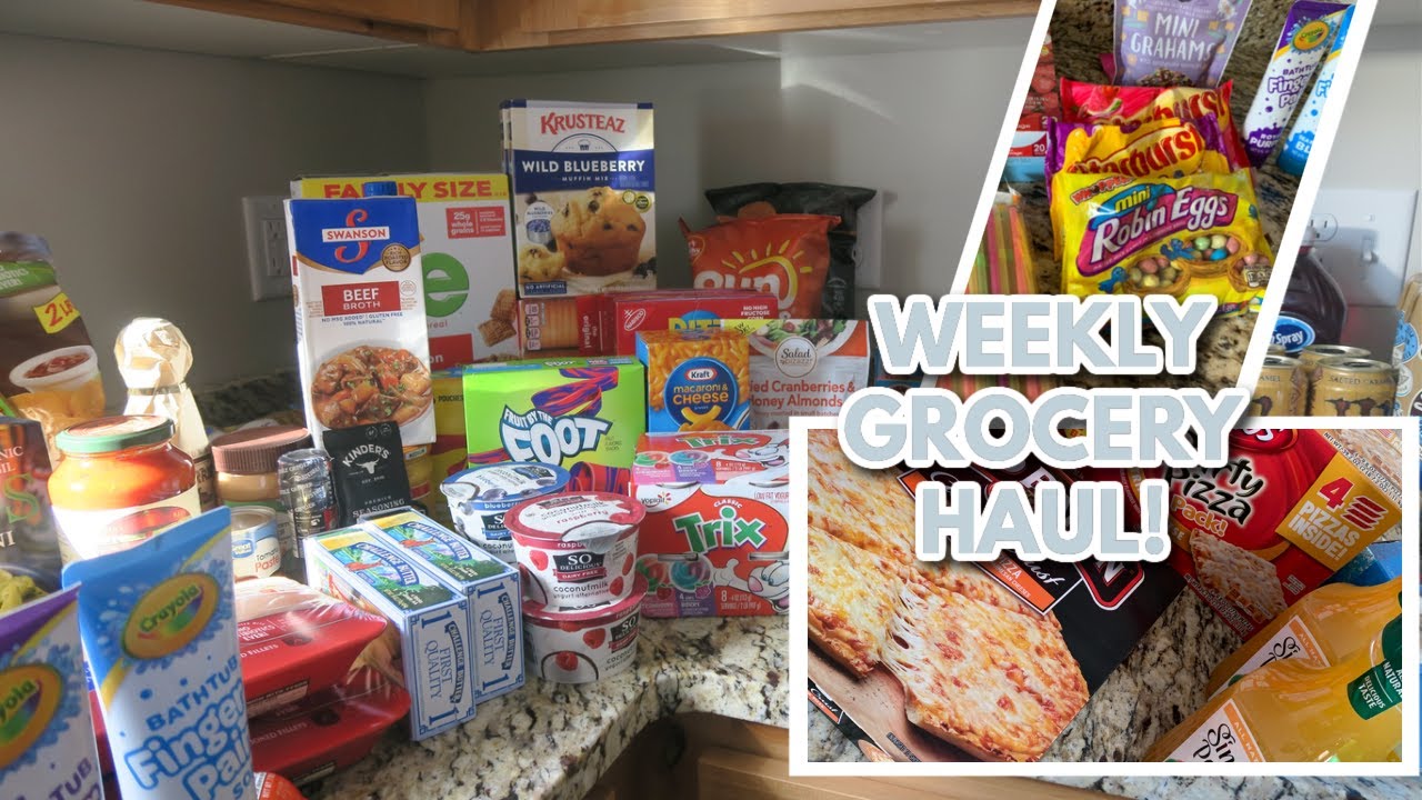 Weekly Grocery Haul || Toddler and Kid Snacks, Spring Treats ...